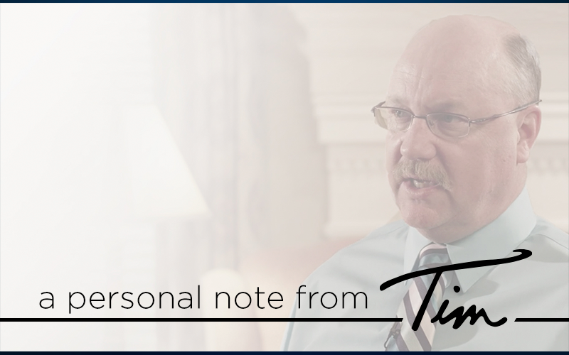 Special Update From Tim